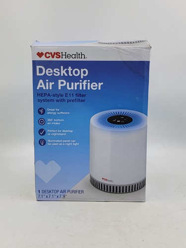 CVS Desktop Air Purifier HEPA Air Purifier - White | eBay