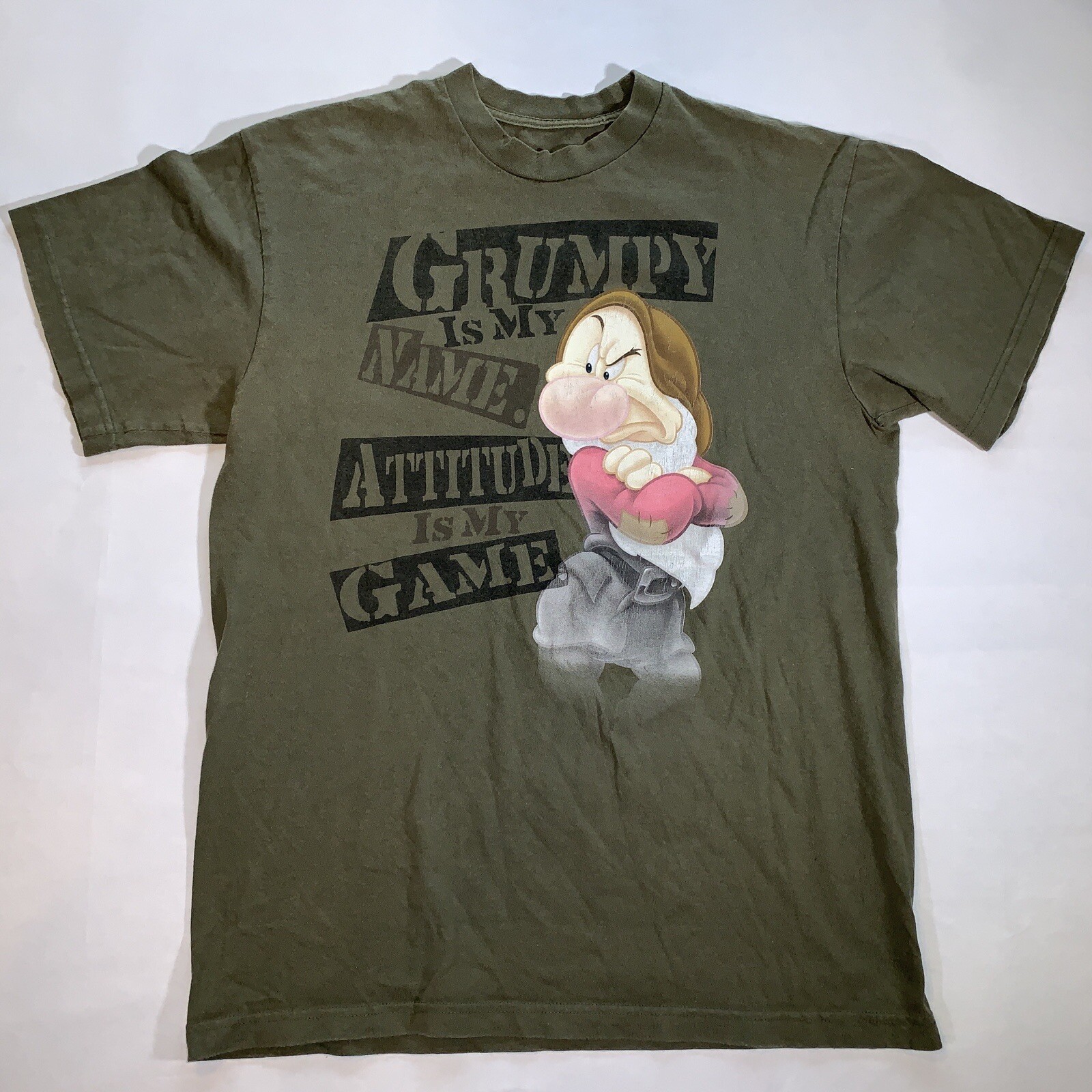 Grumpy Attitude Disney Seven Dwarves Graphic T Shirt … - Gem