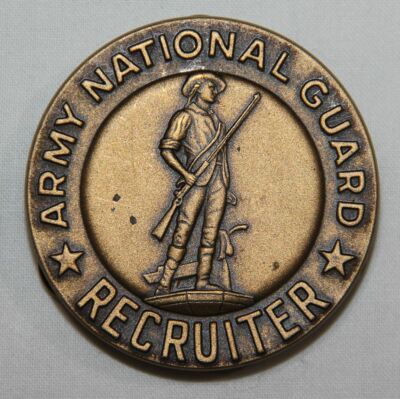 BRONZE ARMY NATIONAL GUARD RECRUITER BADGE, HALLMARKED L.S. GI | eBay