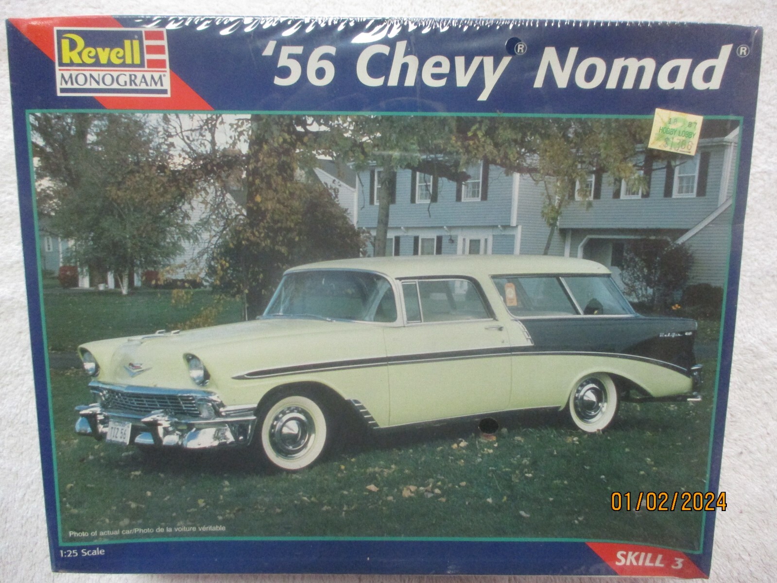 REVELL MONOGRAM '56 CHEVY NOMAD 1:25 MODEL KIT FACTORY SEALED 1997 ...