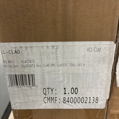 New ALL-CLAD 8 Piece Stainless Steel Kitchen Tool Set Professional High ...