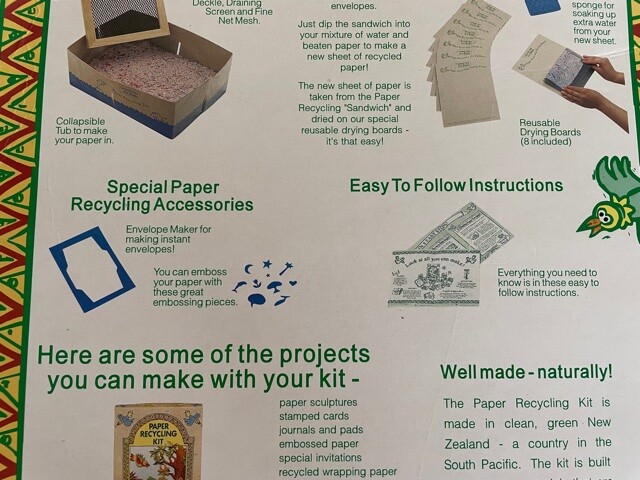 Vtg Paper Recycling Kit Make Your Own Paper Creativity for Kids ...