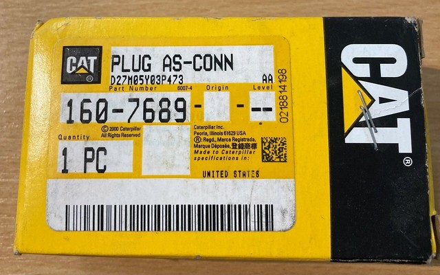 Genuine CAT Caterpillar Plug Assembly 160-7689 1607689 70pin for sale ...