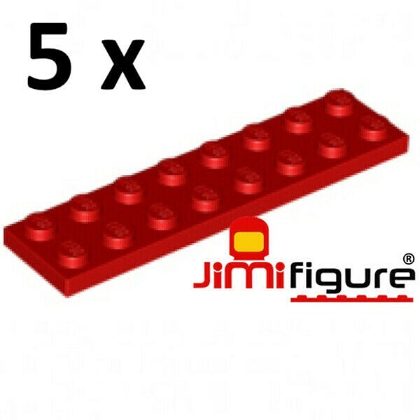 NEW 5 x LEGO Plate 2x8 Red 3034 Genuine Bulk Lot Bright 8x2 | eBay ...