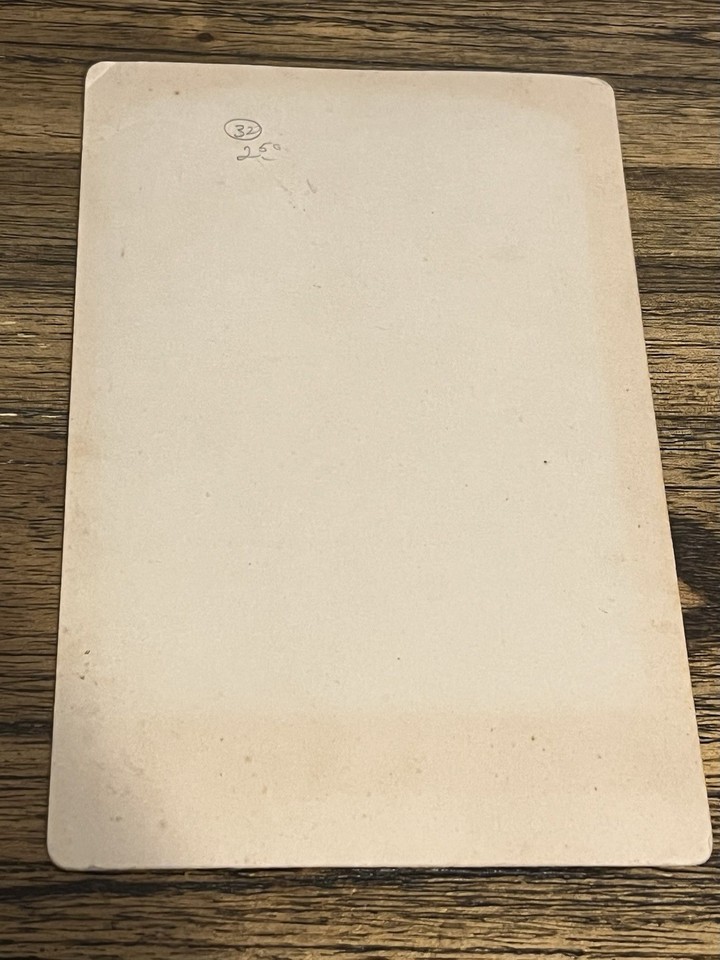 Sharp Young Man In Suit Striped Tie Studio ANTIQUE Cabinet Card | eBay