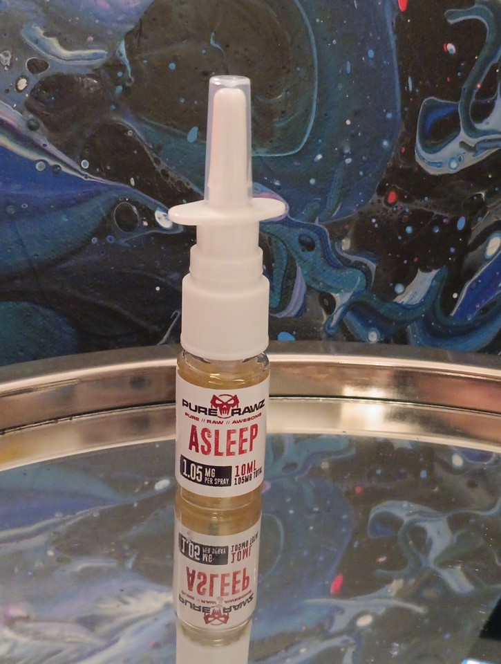 Asleep DSIP/Melatonin Nasal Spray (Pure Rawz) Sleep Support Exp 12/26 ...