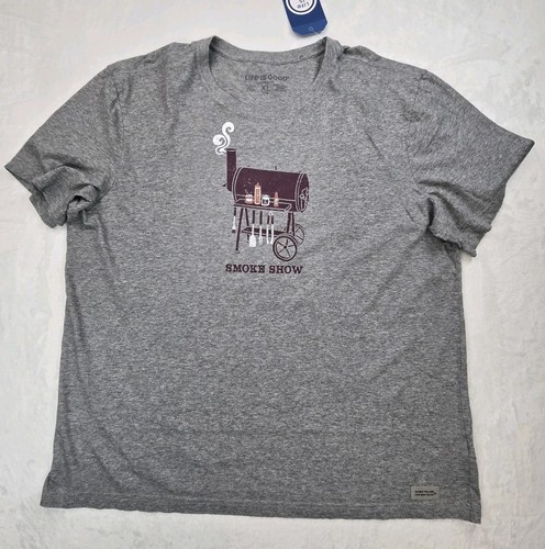 Life Is Good Smoke Show XL Gray, Crusher-Lite Tee, NWT | eBay