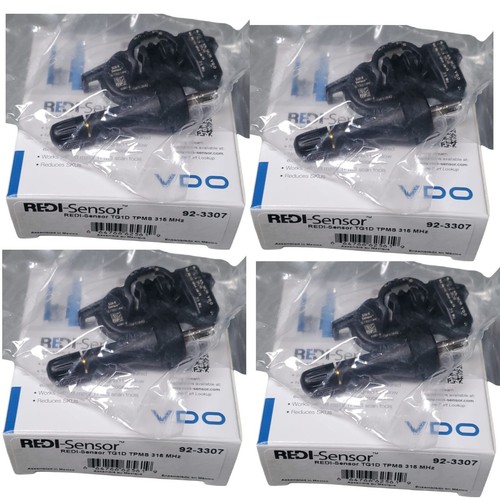 4 x VDO REDI Sensor SE10001HPR Pre-programmed TPMS Sensor 2002-2020 ...