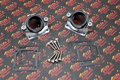 2 x BANSHEE BILLET aluminum SINGLE INTAKES carb boots intake 33mm 34mm ...