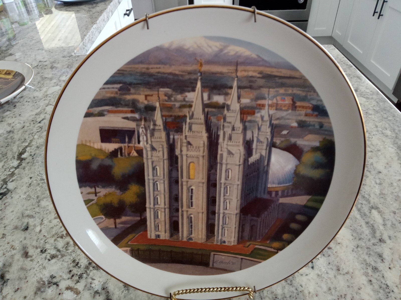 Limited Edition Utah Collection Salt Lake City LDS Temple 1983 Plate 10 ...