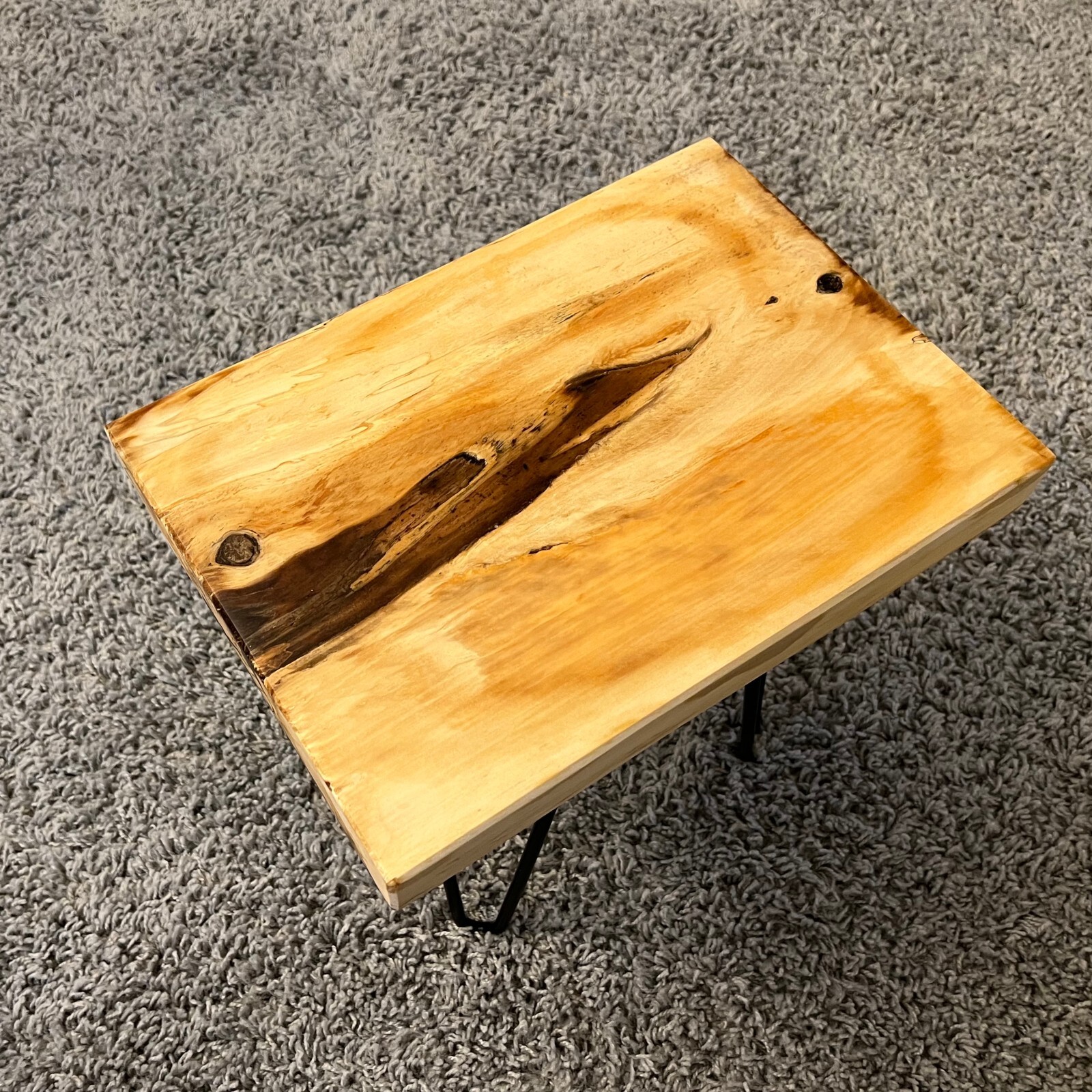 Live End Table / Side Table / Slab Epoxy Table / Natural Edge Side ...