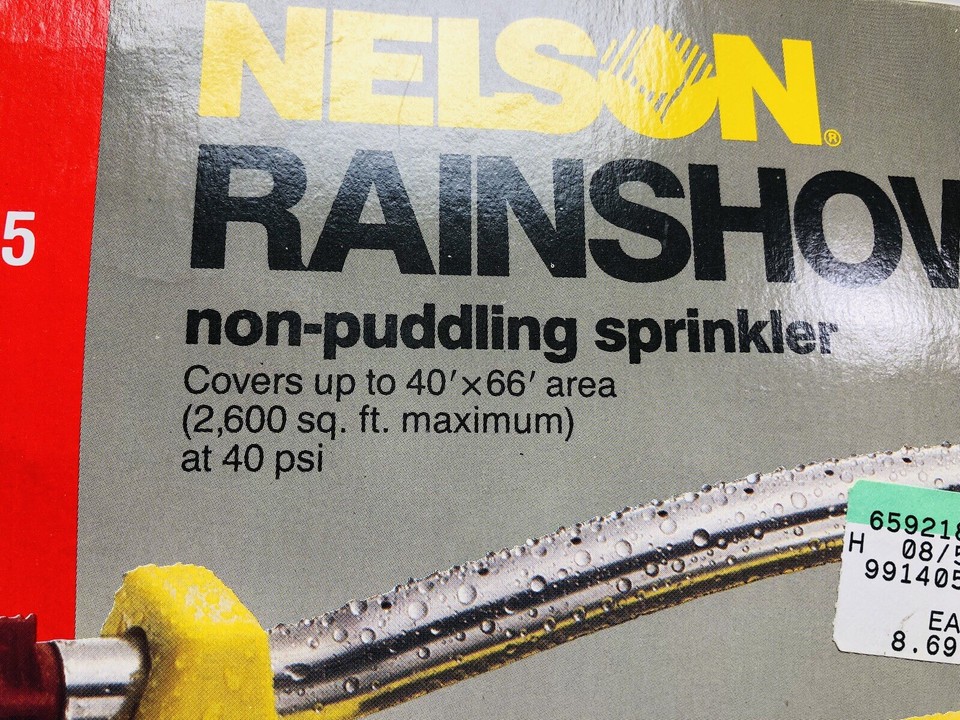 VTG Nelson Rainshower 40 Oscillating Non-Puddling Sprinkler Dial A Rain ...