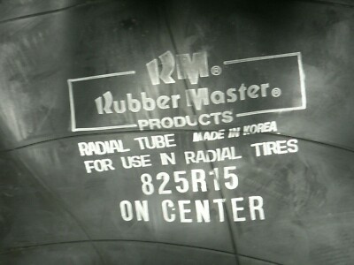 RUBBER MASTER RADIAL TUBE 825R15 TR77A | eBay