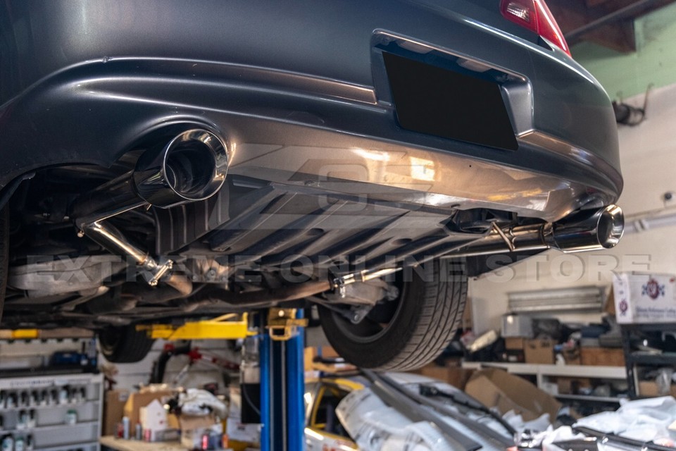 For 07-14 Infiniti G35 G37 Sedan Muffler Delete Dual Tips Axle Back ...