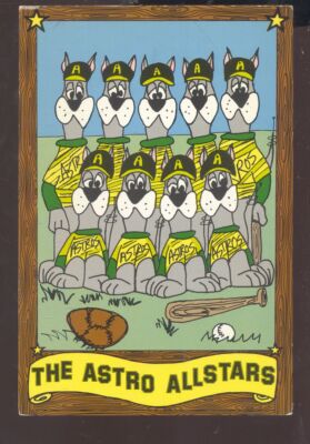 THE JETSONS TV SHOW THE ASTO BLLSTARS BASEBALL TEAM VINTAGE POSTCARD | eBay