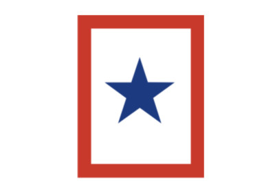 4" us blue star flag deployed family member bumper sticker decal usa ...