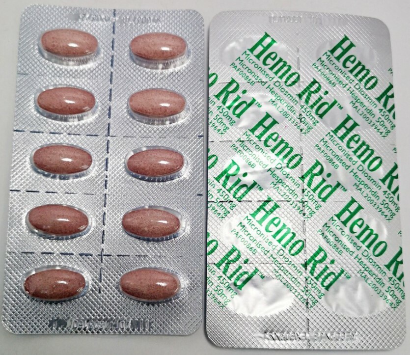 HEMORID Micronized Tablet 100 Tablets Treatment of Hemorrhoids/Piles ...