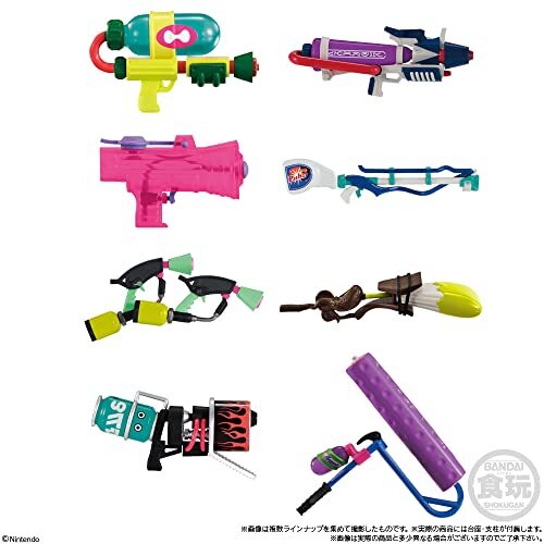 Splatoon Buki Collection Ikasu Reprint Edition (8 pieces) Candy Toy ...
