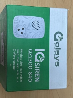 Qolsys IQ Siren, Z-Wave Plus, Gen5 (QZ2300-840) | eBay