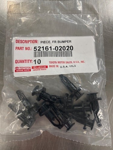 TOYOTA BUMPER CLIPS PUSH IN CLIPS FACTORY GENUINE OEM 10 PACK NEW | eBay