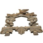 Cuckoo Clock Frame 15-3/4 inches tall and Crown Unusual Carving - GL67 ...