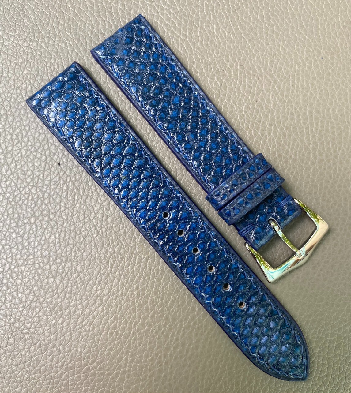 Genuine Snake Leather Watch Strap Band Size 14 16 17 18 19 20 21 22 23 ...