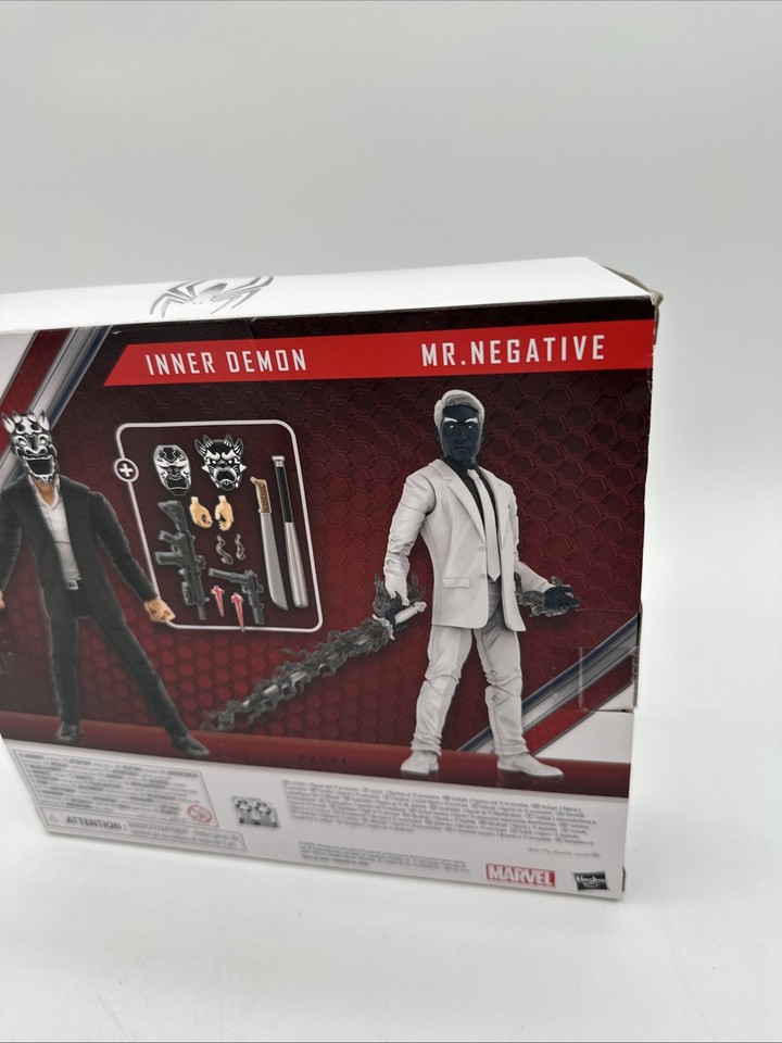 Hasbro Marvel Legends SpiderMan Inner Demon & Mr. Negative Gamerverse ...