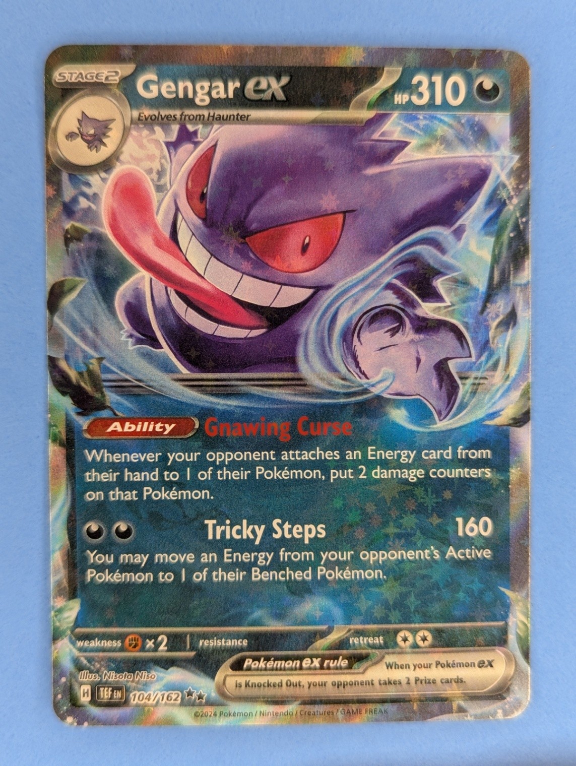 Gengar ex 2024 Scarlet & Violet: Temporal Forces #104/162 Double Rare ...