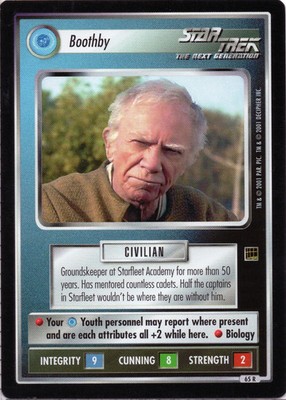 Star Trek CCG Boothby Near-Mint/NM Rare – HA 2001 | eBay