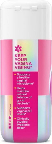 OLLY Happy Hoo-Ha Capsules, Probiotic for Women, Vaginal Health and pH ...