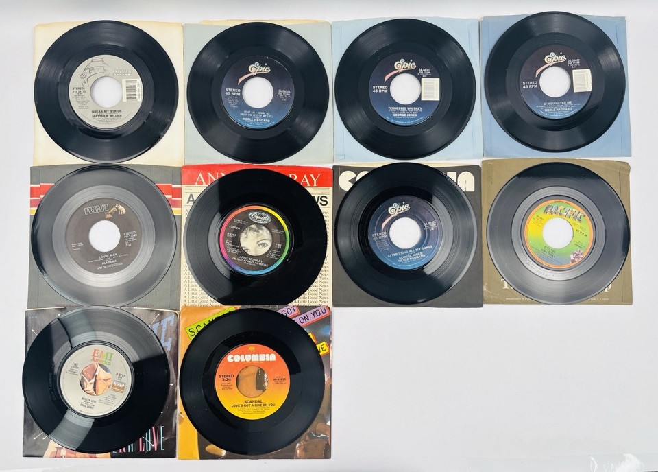 197 Vintage 1970’s-80’s 45 RPM 7" Jukebox Records (No Duplicates) SEE ...