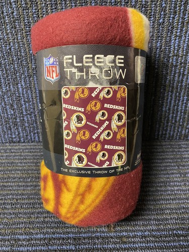 Official NFL Redskins Gridiron Light Weight Fleece Throw Blanket (40" X ...