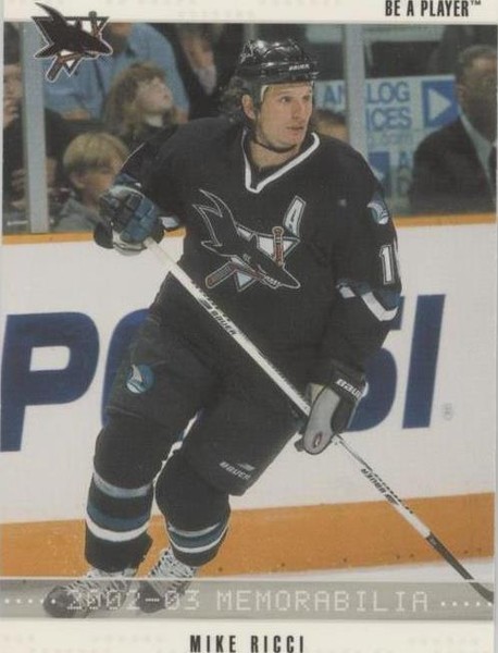 2002-03 In the Game Be A Player Memorabilia - #44 Mike Ricci for sale ...
