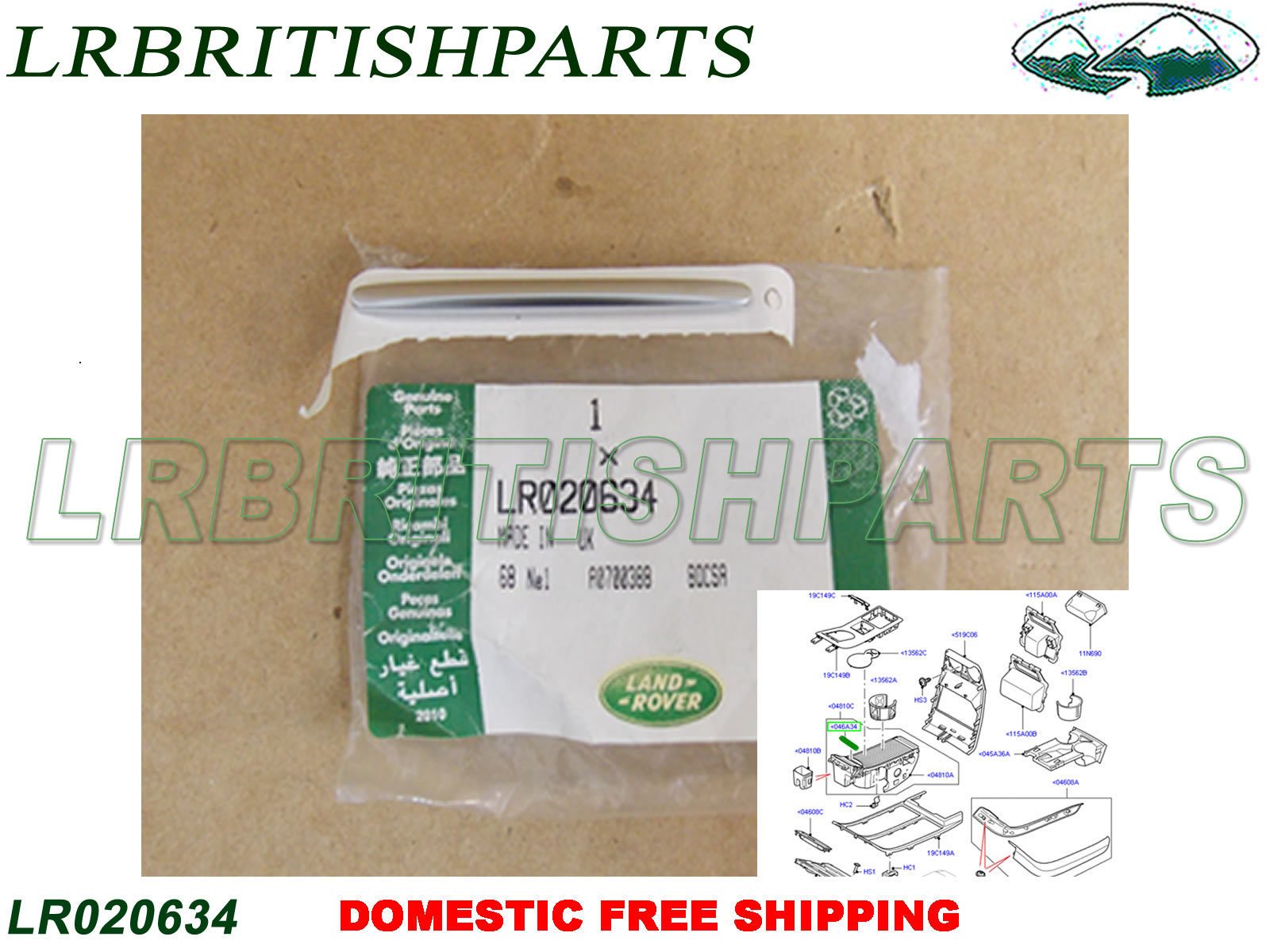 GENUINE LAND ROVER ASHTRAY COVER FINISHER RANGE ROVER SPORT 10-13 NEW ...