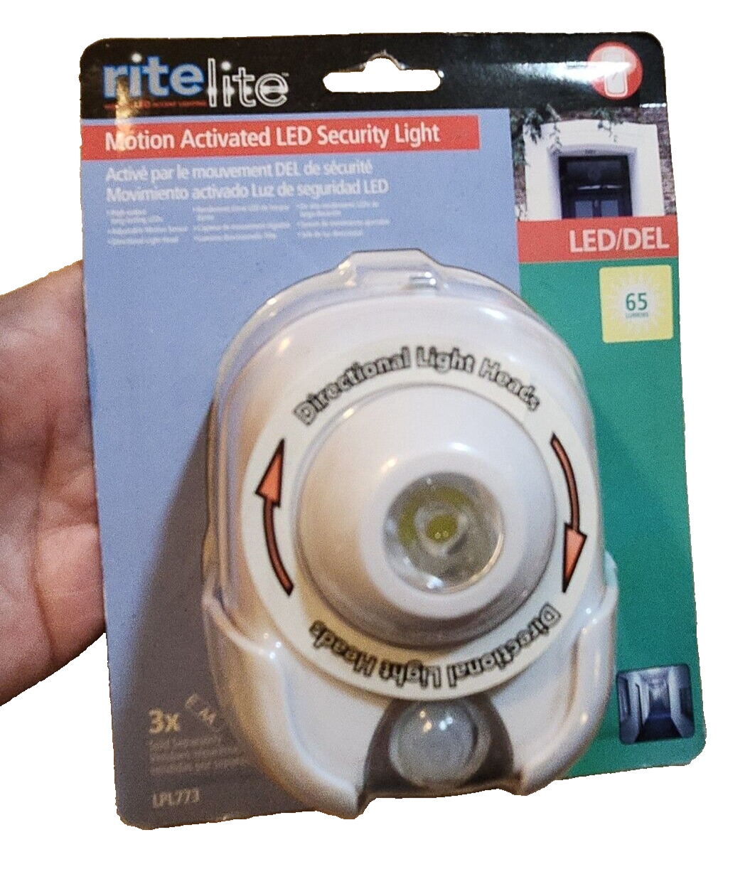 Rite Lite LED Motion-Activated Battery-Operated Security Light White | eBay
