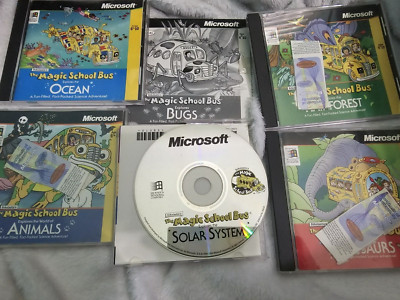 Magic School Bus Microsoft PC CD-ROM LOT OF 6 USED SEE PICS | eBay