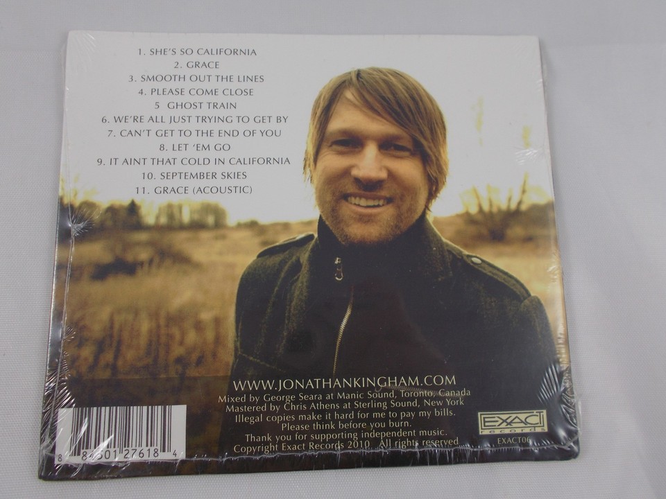 Smooth Out the Lines Jonathan Kingham CD Sealed 884501276184 | eBay