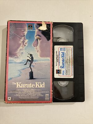 Rare Karate Kid 1985 First Print, VHS. Side Load RCA Columbia Home ...