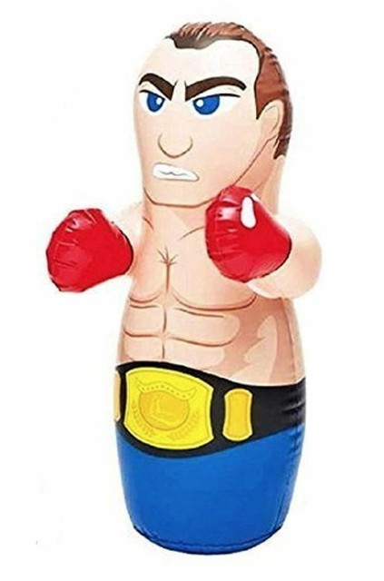 INTEX 3D Bop Bag Boxer - Inflatable Blow Up Punching Bag Toy Gift Kids ...