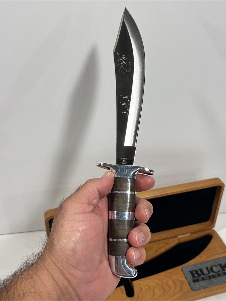 Buck Custom Knife 901LE Ribbon Cutting Scimitar Signed Blade Limited ...