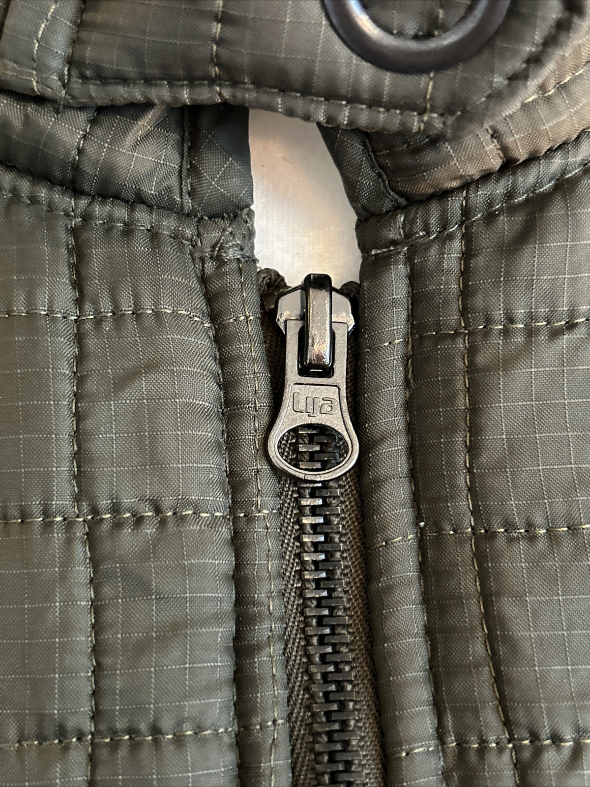 Lya Size M Dark Green Quilted Vest | eBay