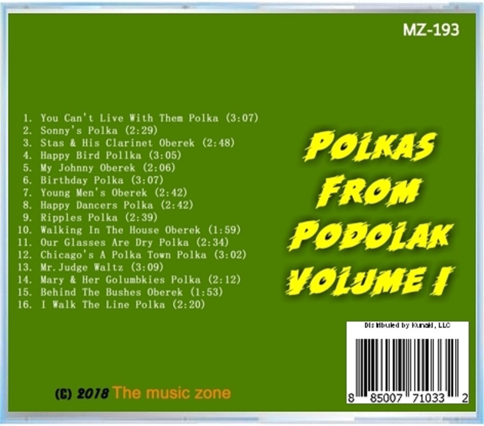 MZ 193 - Ed Podolak & His Orchestra - Polkas From Podolak Volume I ...