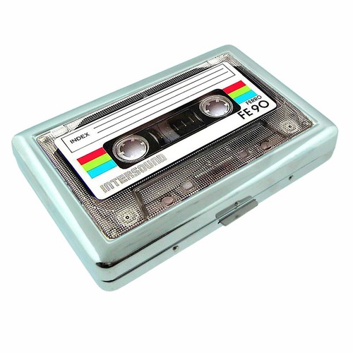 Vintage Cassette Silver Metal Cigarette Case Wallet | eBay