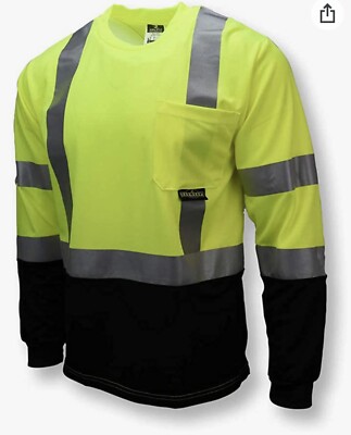 RADIANS CLASS 3 BLACK BOTTOM LONG SLEEVE T-SHIRT 2-XL | eBay