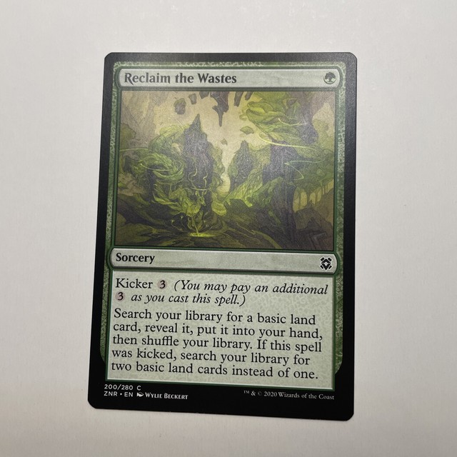 MTG Reclaim the Wastes Zendikar Rising 200/280 Regular Common for sale ...