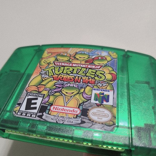 N64 Teenage Mutant Ninja Turtles 4 Turtles in Time - CLEAR CART *READ ...