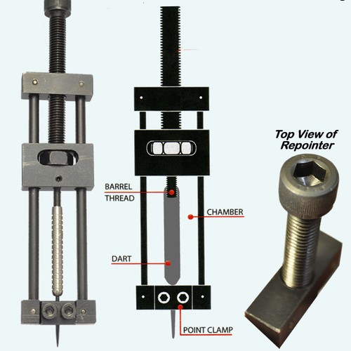 Pro Dart Repointing Re Pointing Tool Steel Tip Darts Points, Handheld ...