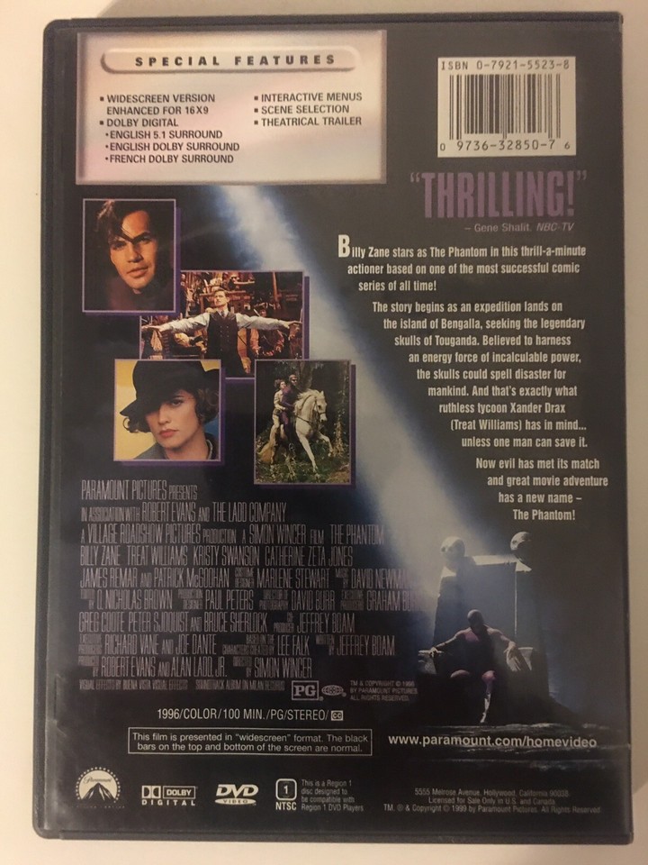 The Phantom [DVD] | eBay