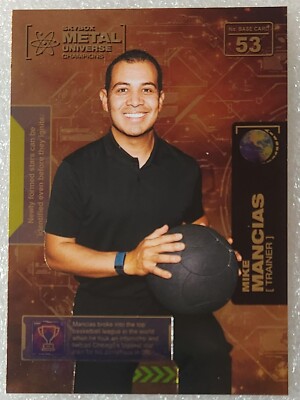 #53 MIKE MANCIAS 2021 Skybox Metal Universe Champions TRAINER | eBay