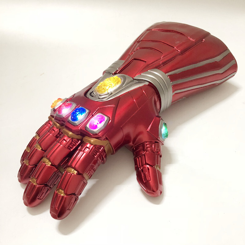 NEW Thanos Infinity Gauntlet Gloves Hulk LED Light Avengers Iron Man ...